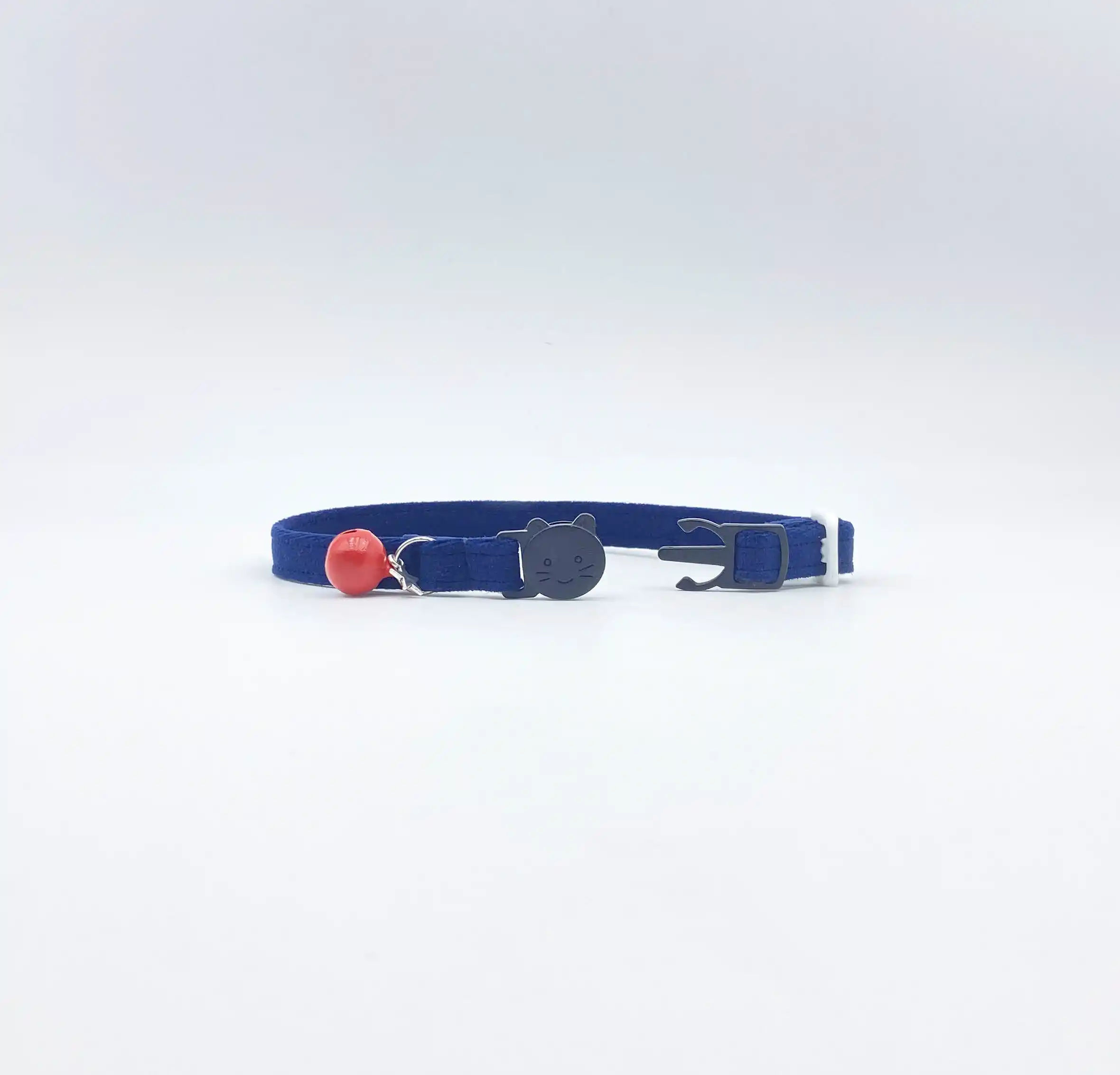 Velvet Velour Super Soft Cat Collar In Navy Blue – Bells & Whiskers ...