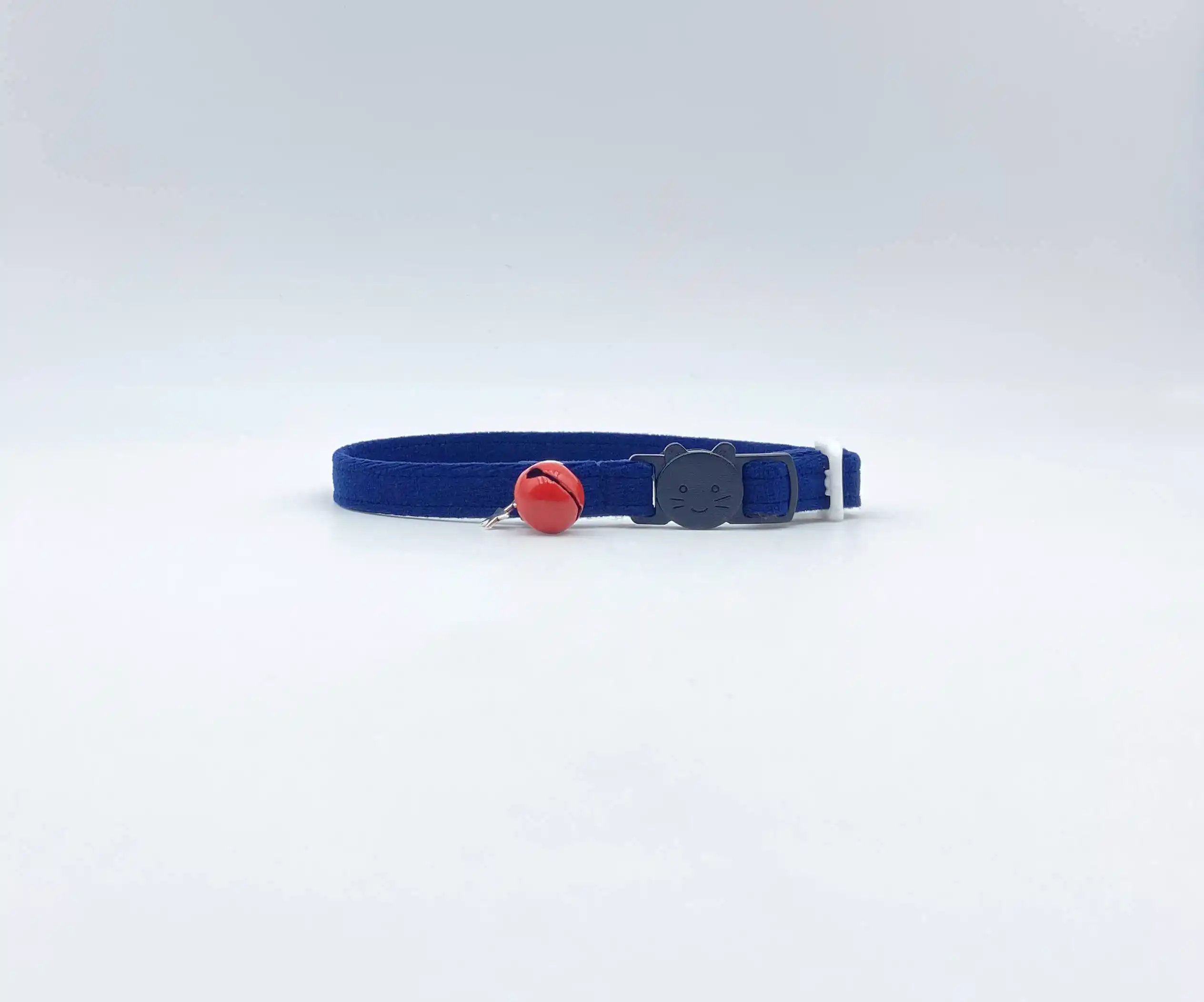 Velvet Velour Super Soft Cat Collar In Navy Blue – Bells & Whiskers ...
