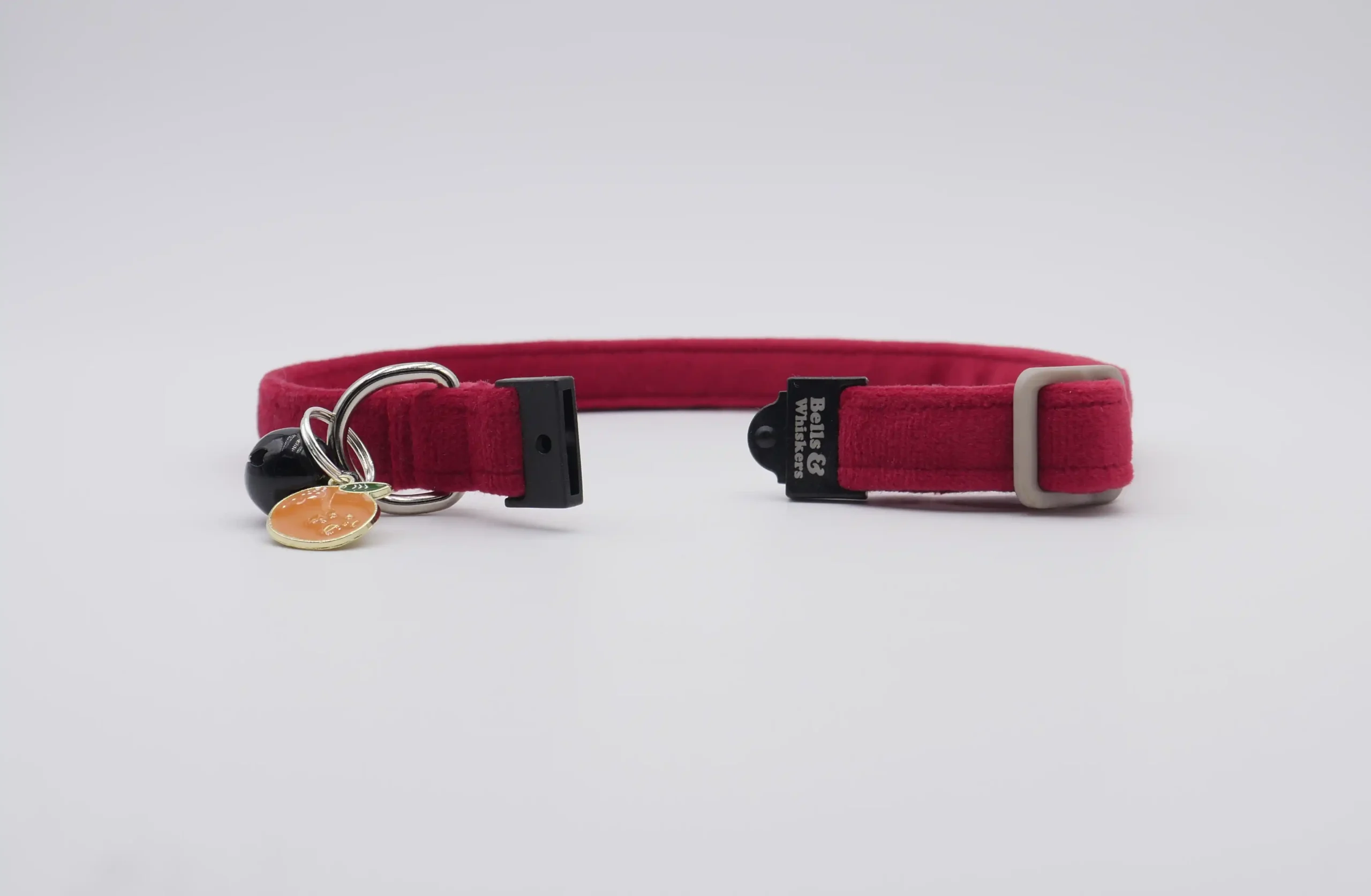Velvet Velour Super Soft Maine Coon Safety Release Collar in Red ...